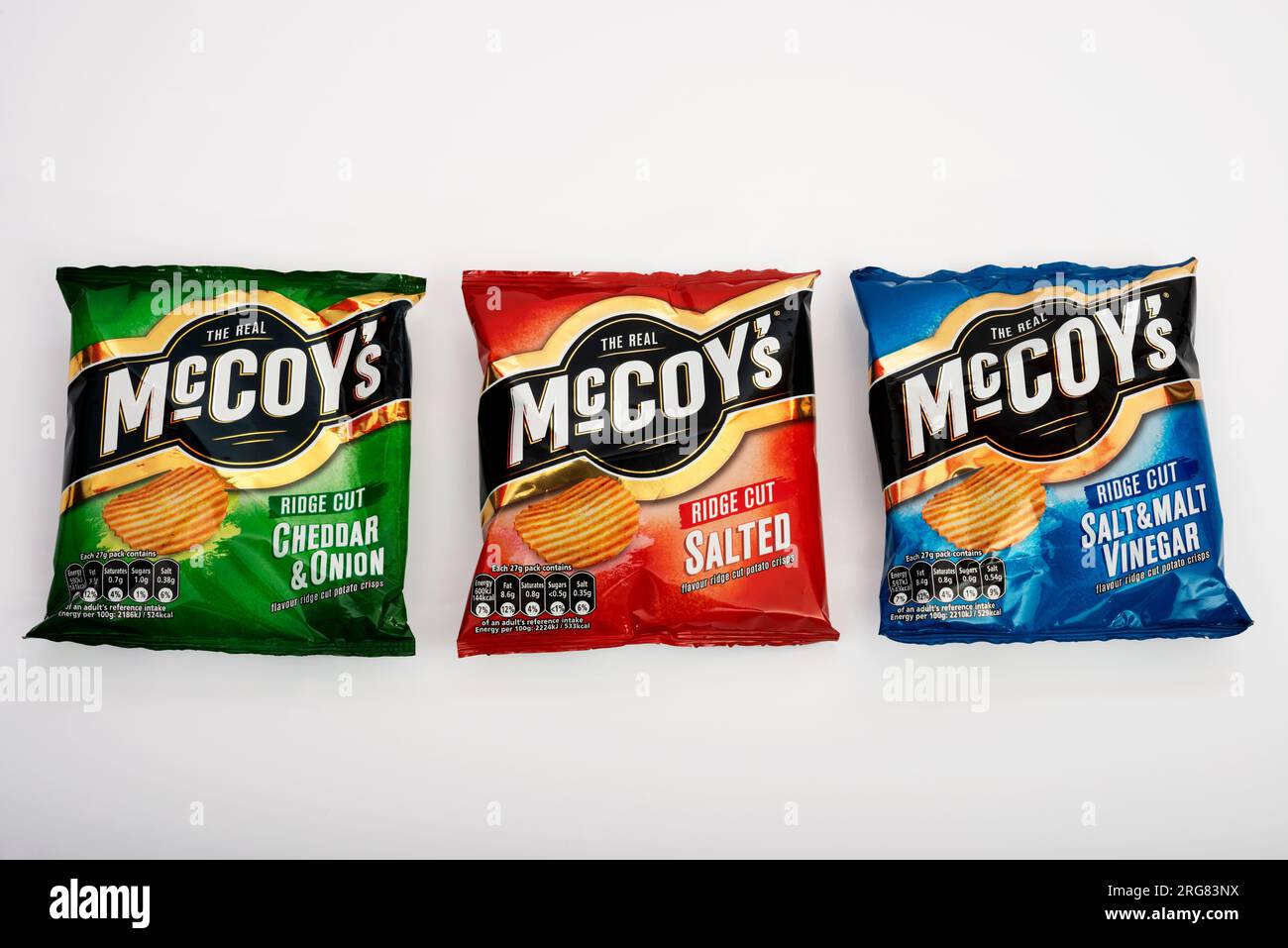 McCoys ridge cut crisps Stock Photo - Alamy
