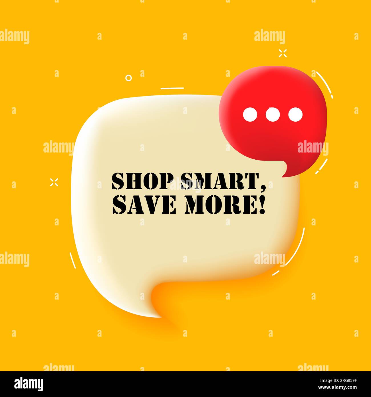 Shop smart save more. Speech bubble with Shop smart save more text. 3d ...