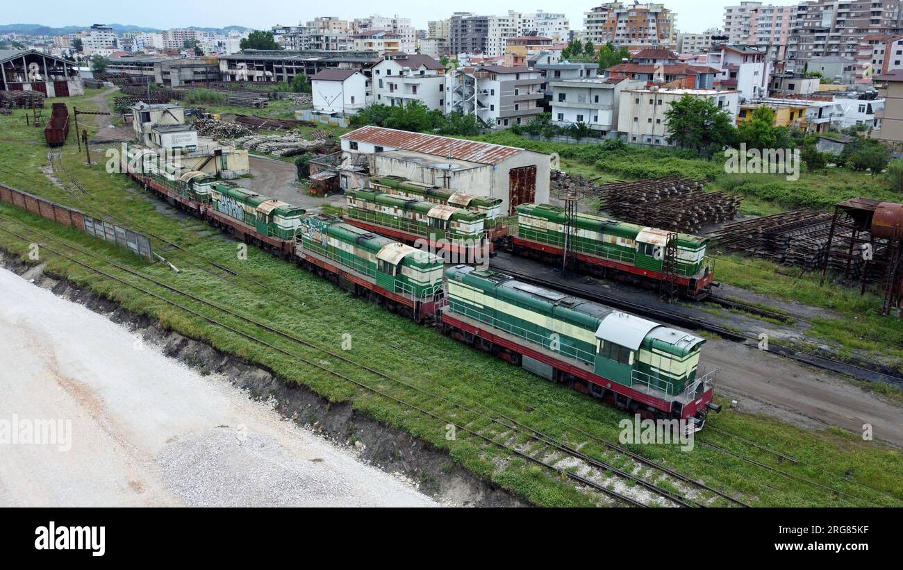 Ex Czech Railways CKD diesel locomotives at the Shkozet Depot of ...