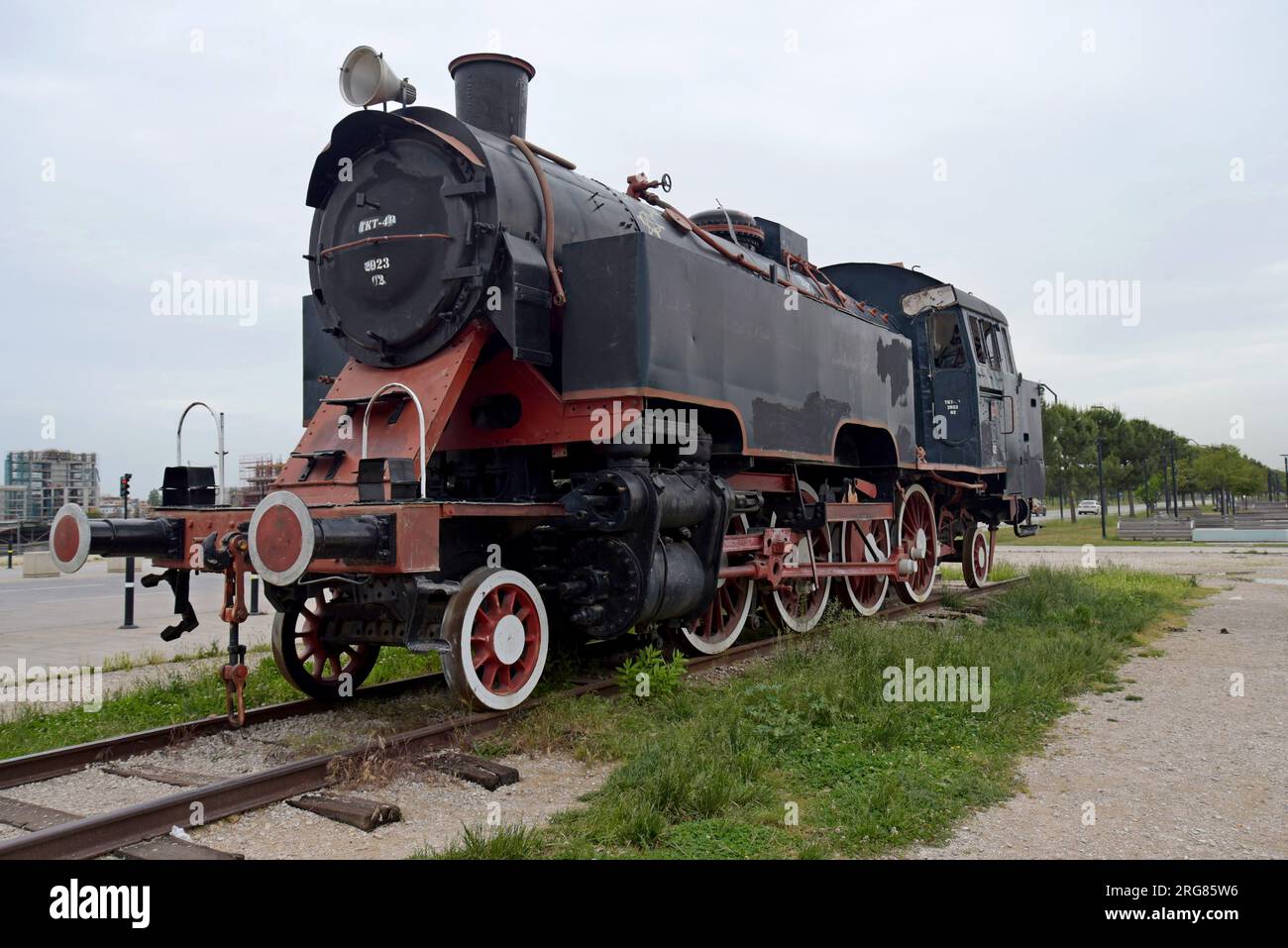 Albanias last steam loco. Ex Polish Railways 2-8-2 built 1951 HSH No 02 ...