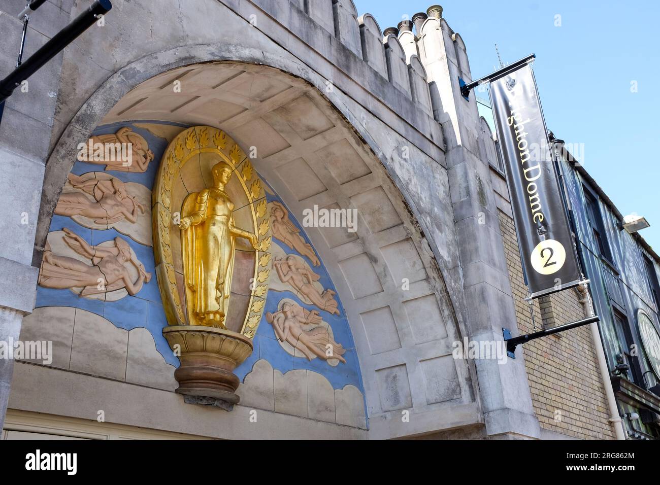 Ornate entrance to Brighton Dome & Corn Exchange in Church Street ...
