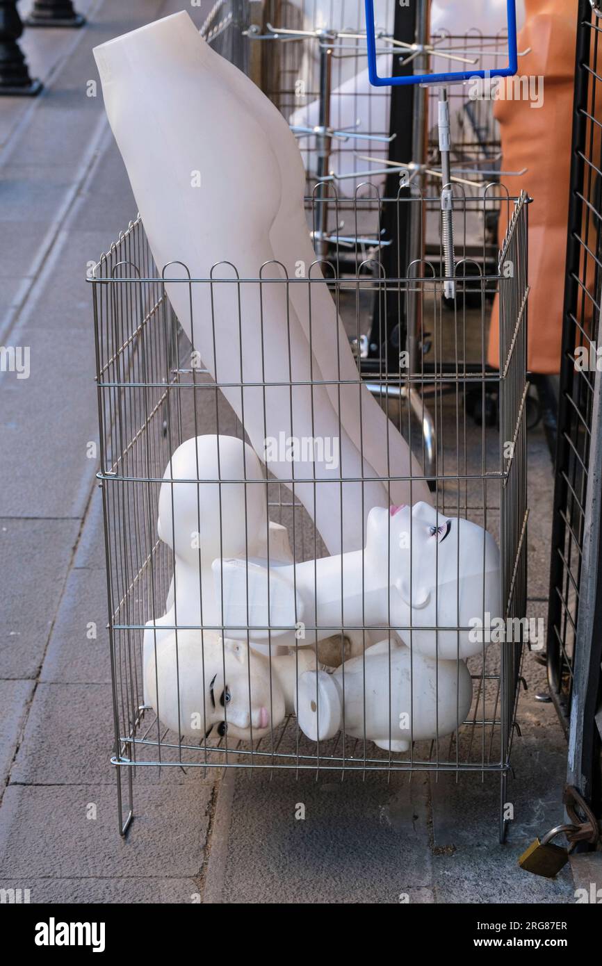 Istanbul, Turkey, Turkiye. Mannequin Pieces Awaiting Assembly Stock ...