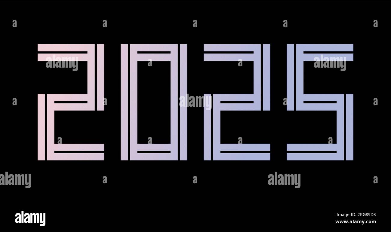 2025. Happy New Year. Simple sport style lines happy new year 2025 ...