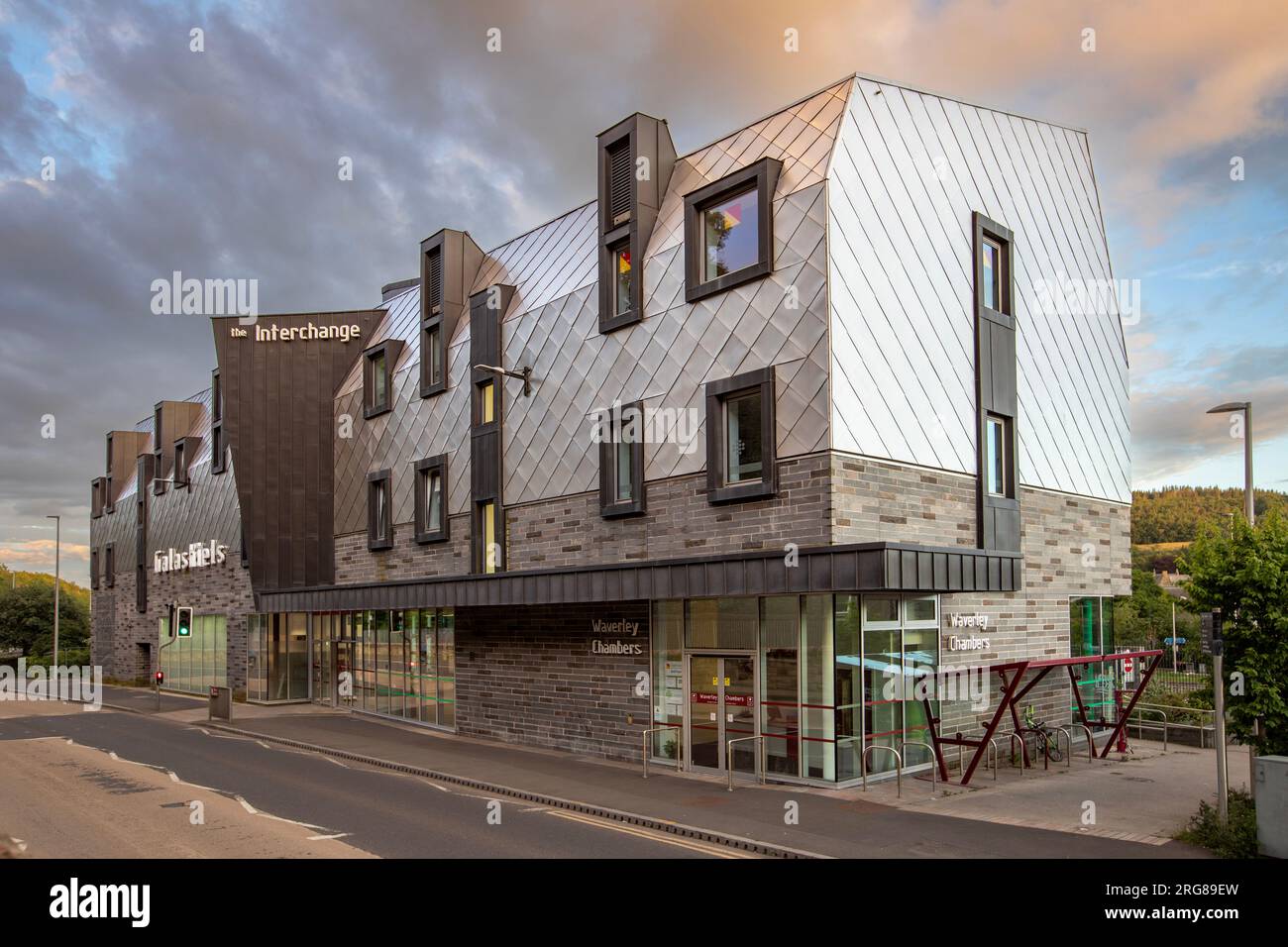 Galashiels Interchange, Scottish Borders Stock Photo - Alamy
