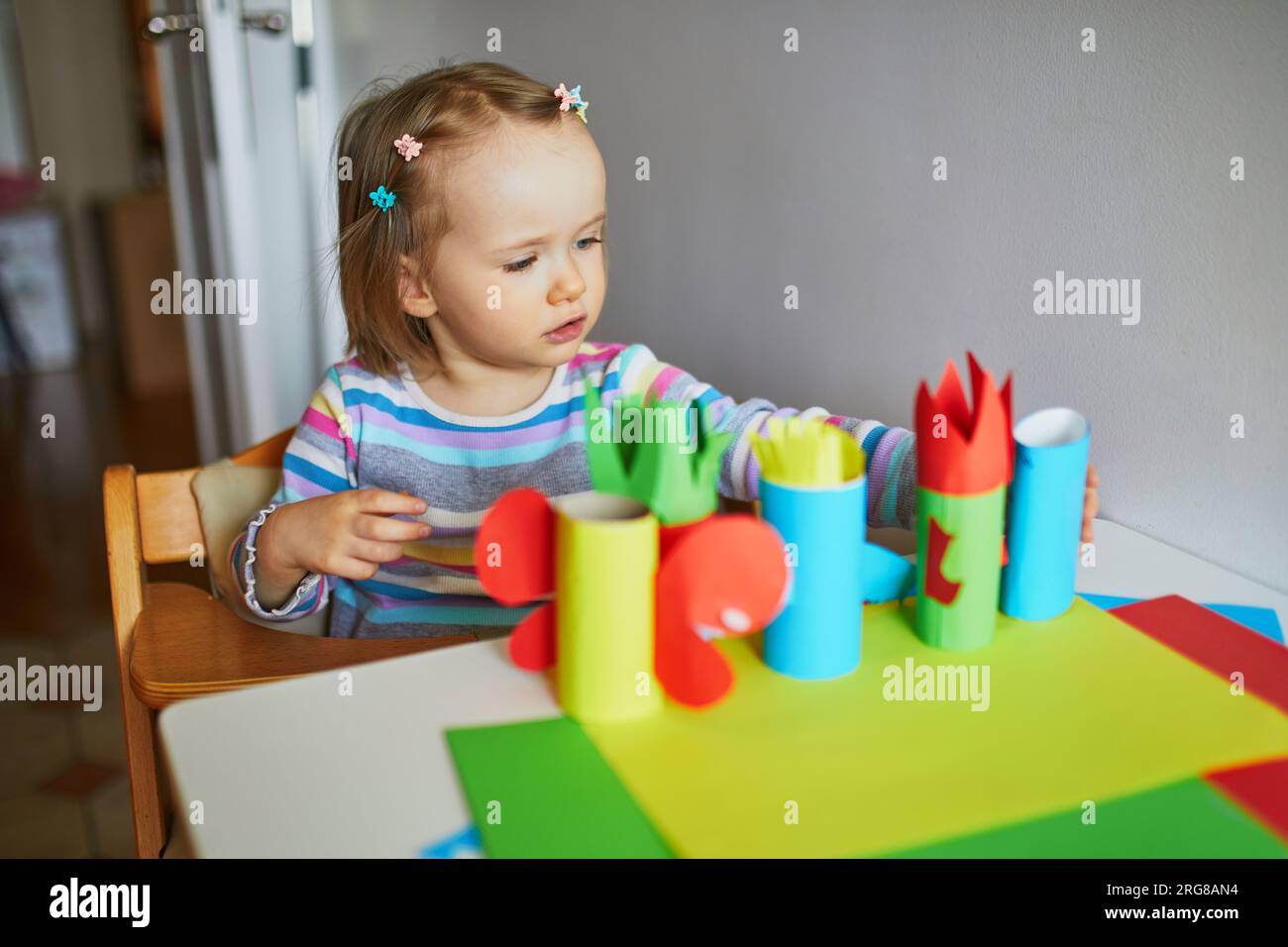 Making funny creatures from toilet paper roll tube and colorful paper ...