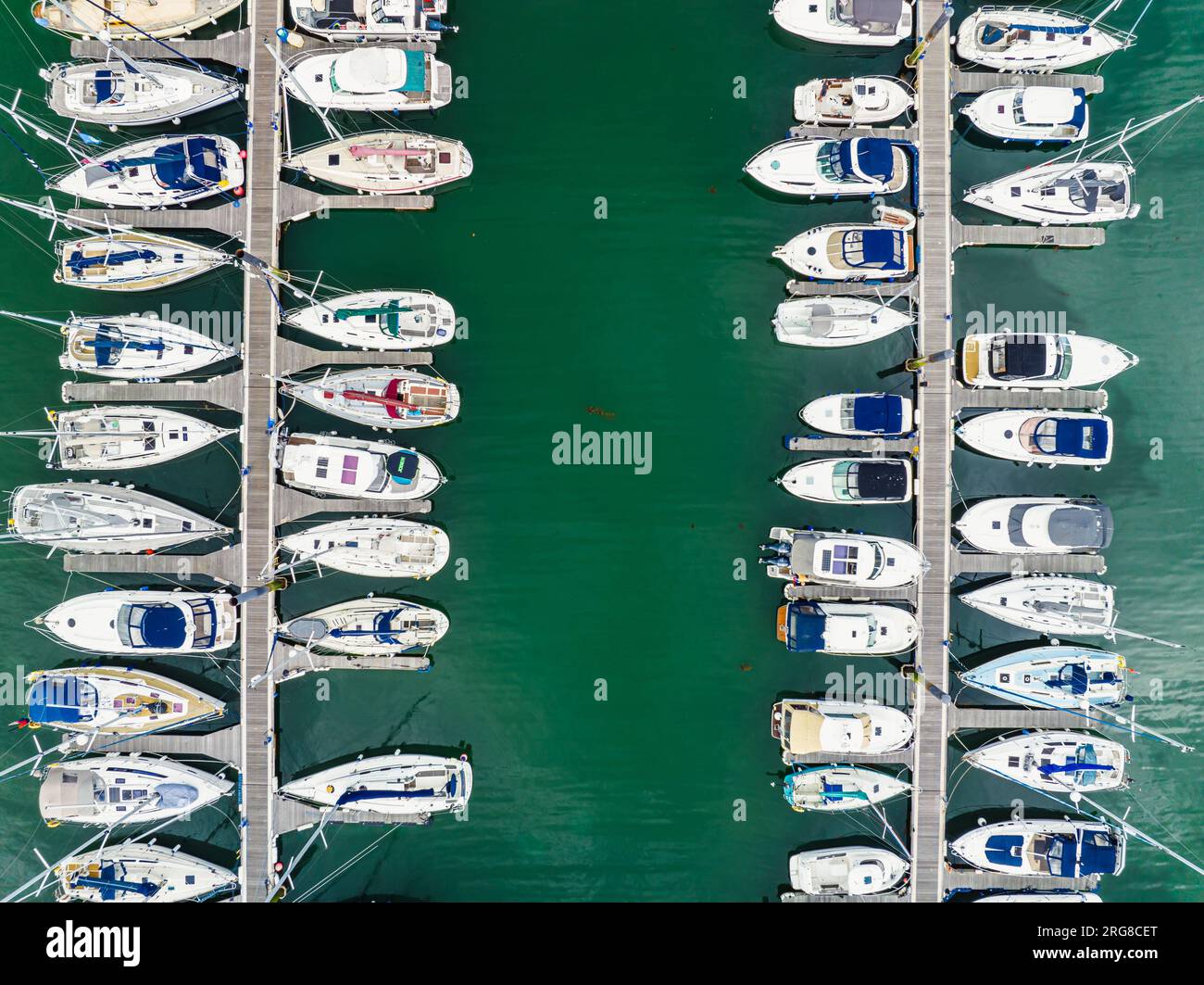 Yacht top view hi-res stock photography and images - Alamy