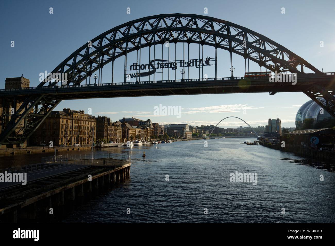 The Tyne Bridge in Newcastle officially named the George 5th bridge. An ...
