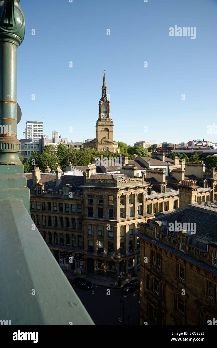 Buildings of Newcastle Upon Tyne, England. Honey coloured stone of the ...