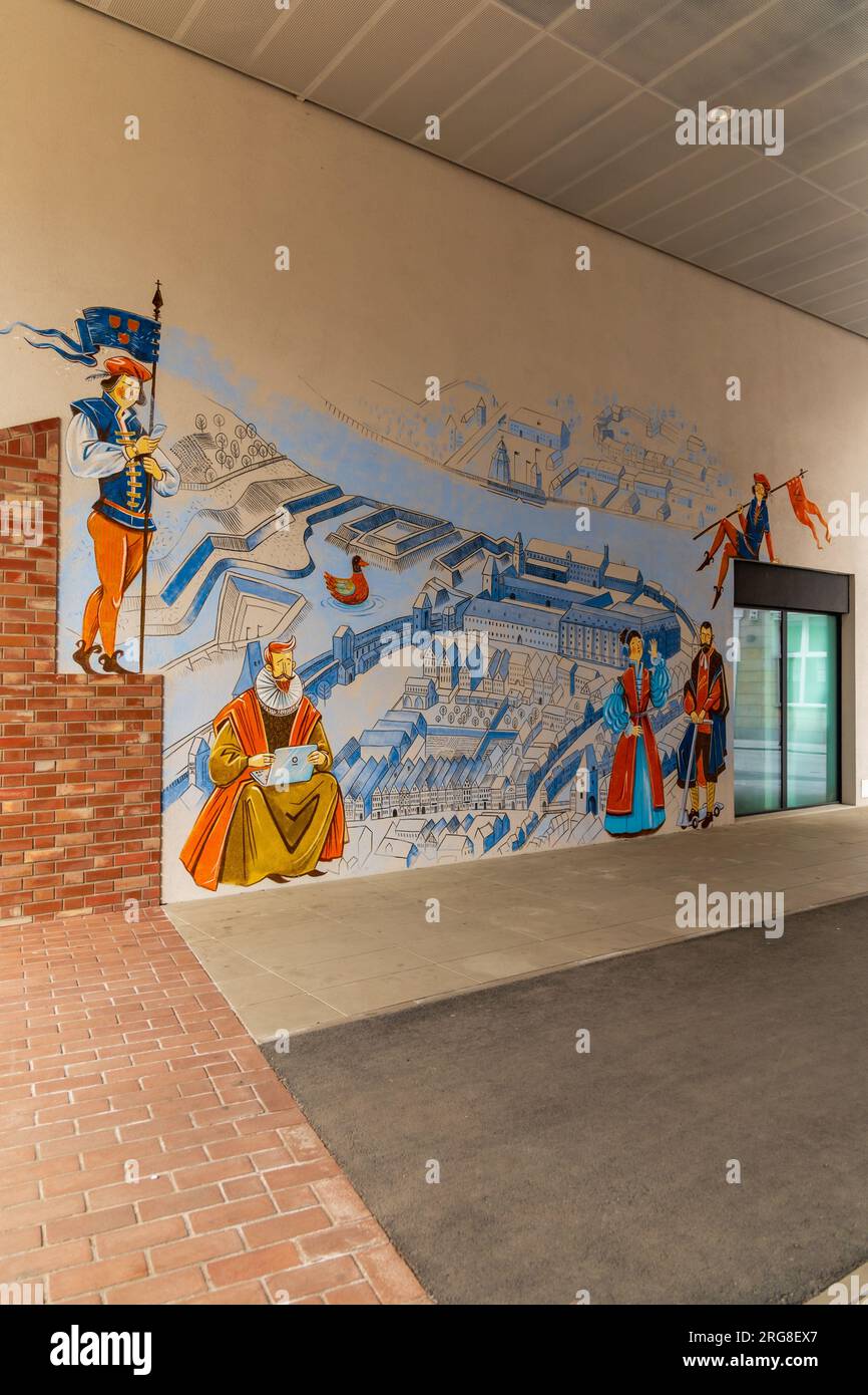 Wroclaw, Poland - March 19 2023: Beautiful and colorful mural street ...