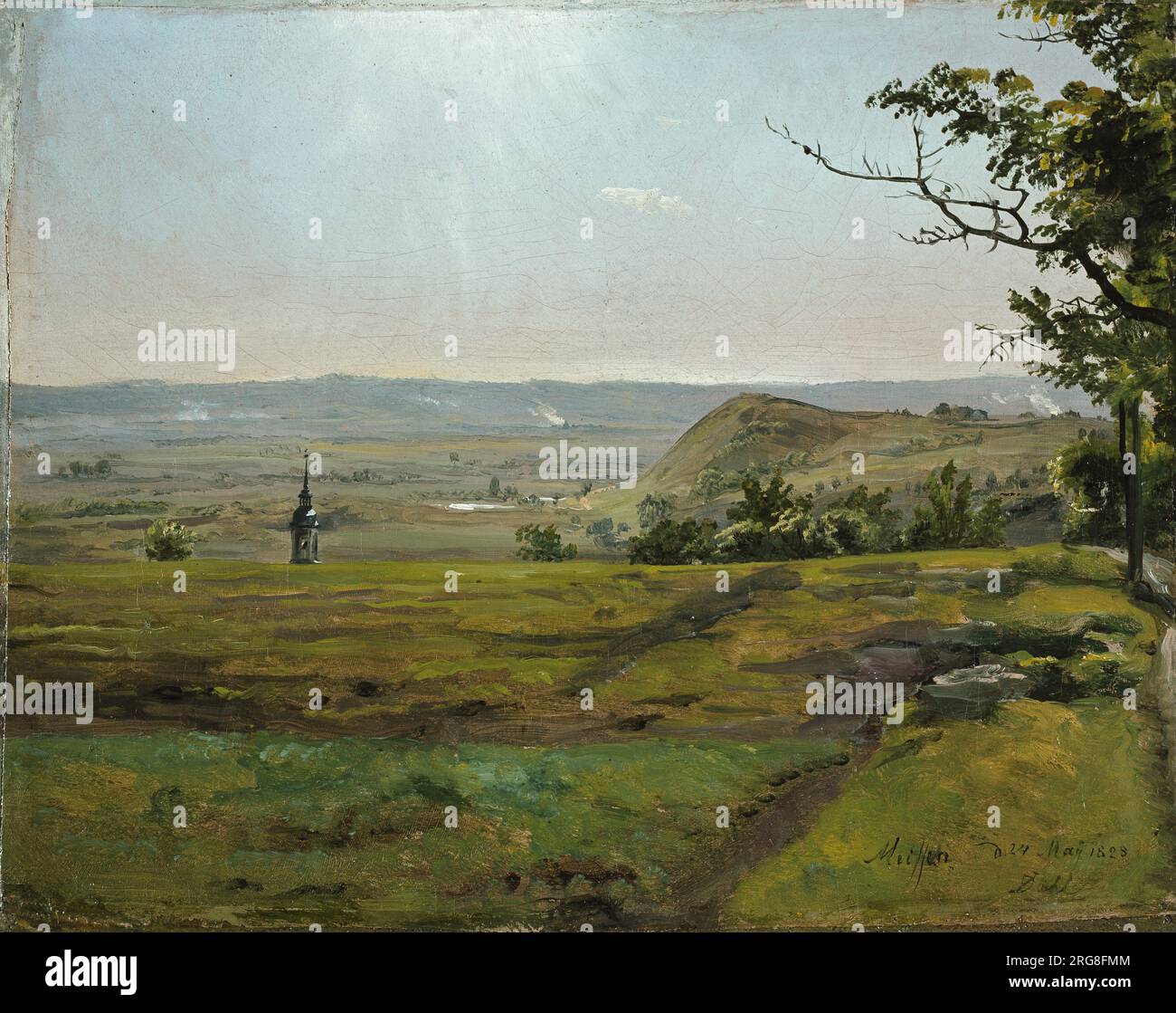 Scene from the Surroundings of Meissen 24 May 1828 by Johan Christian ...