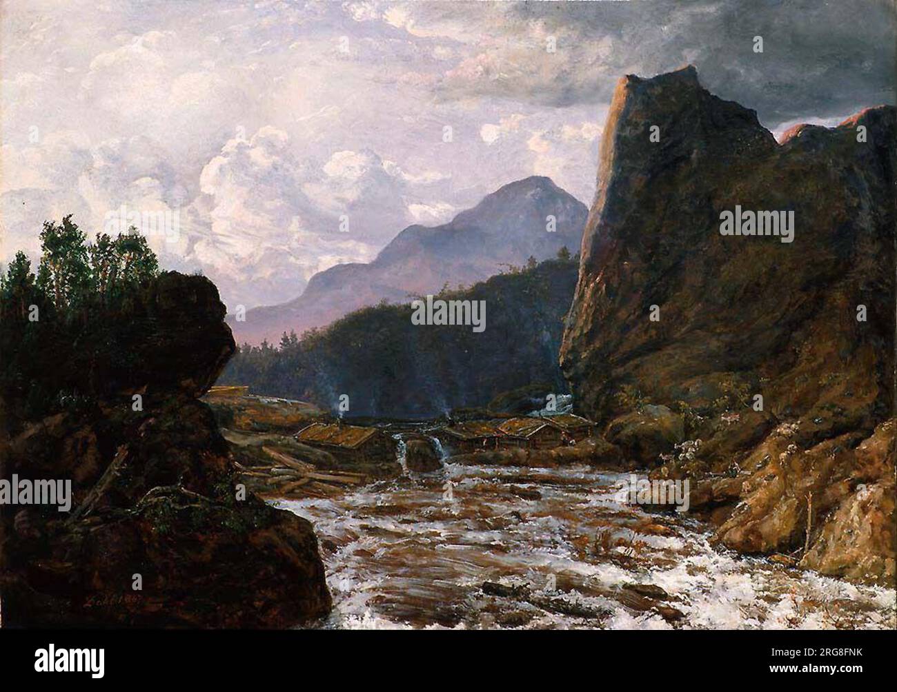 Johan christian dahl river hi-res stock photography and images - Alamy