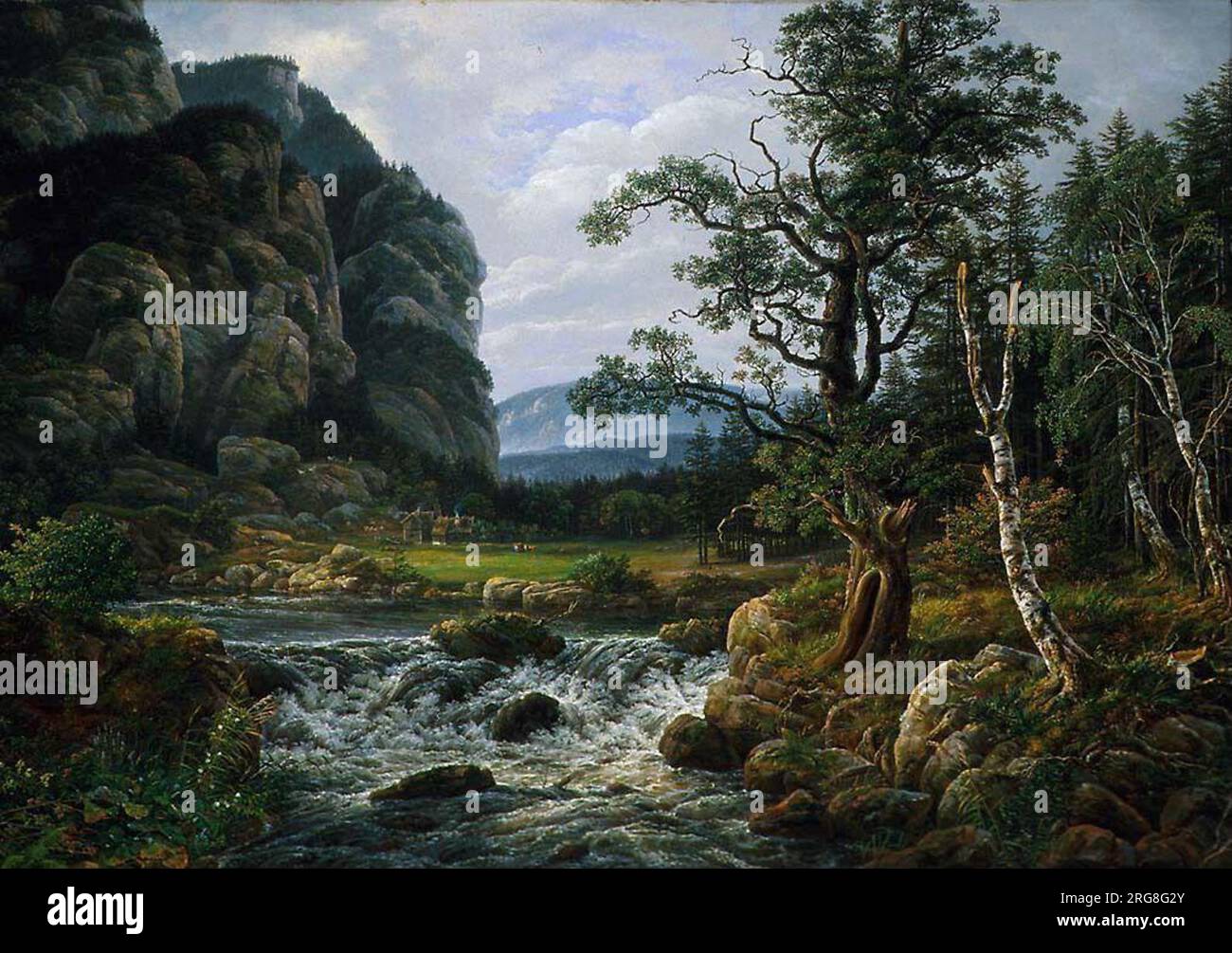 Johan christian dahl river hi-res stock photography and images - Alamy