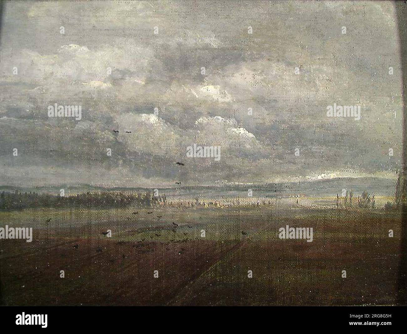 Clouds over ploughed Land presumably 1820 by Johan Christian Dahl Stock ...