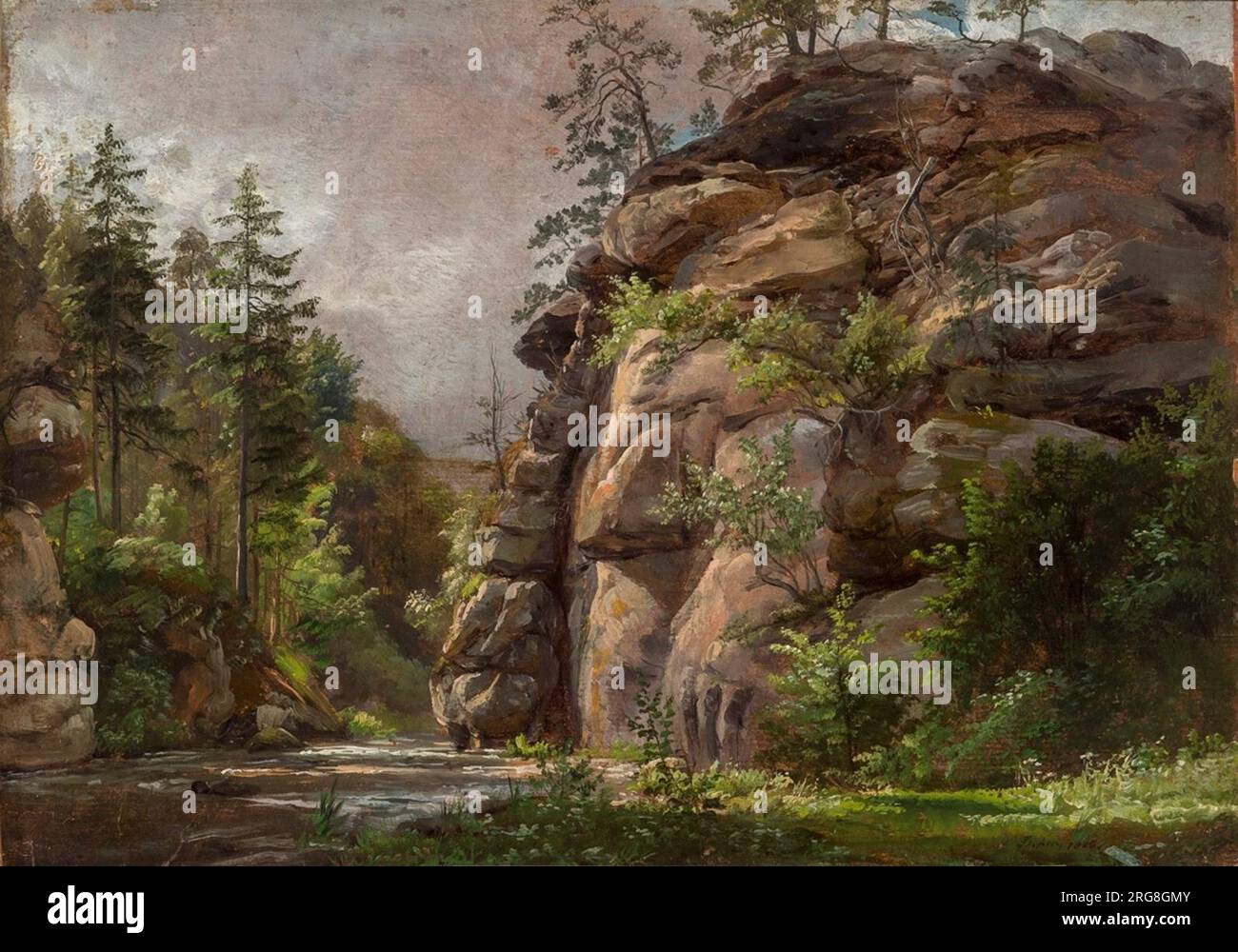 Johan christian dahl river hi-res stock photography and images - Alamy