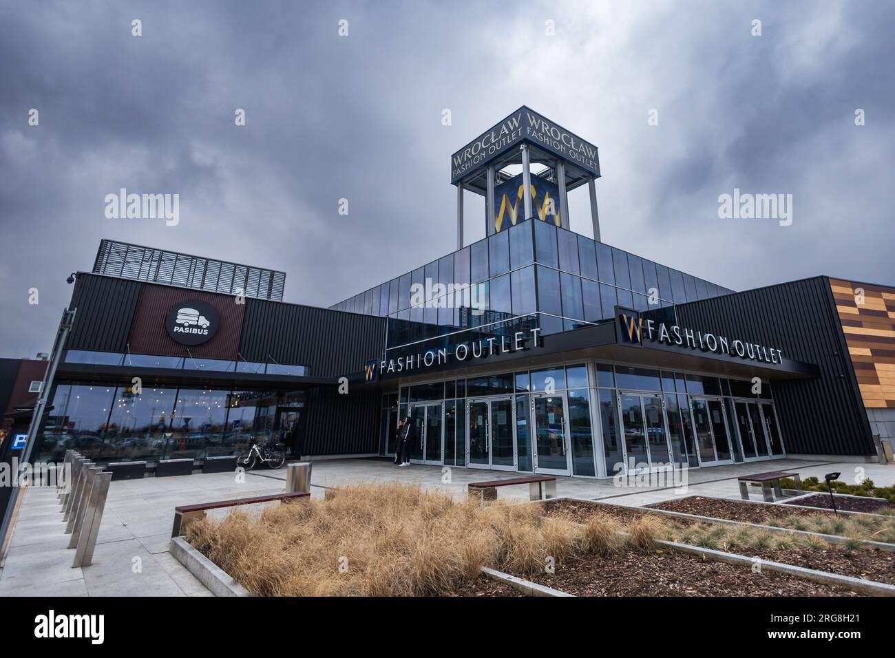 Wroclaw, Poland - March 4 2023: Facade of Wroclaw Fashion Outlet as ...
