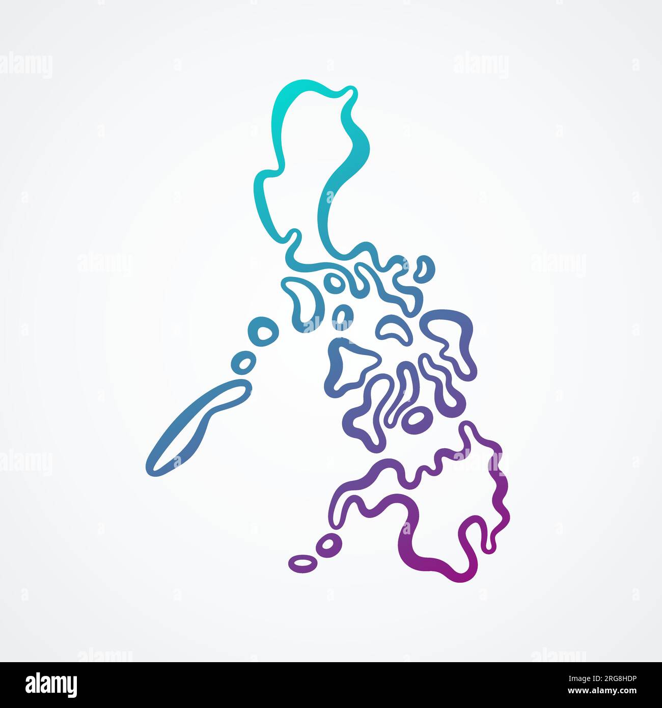 Philippines map Stock Vector Images - Alamy