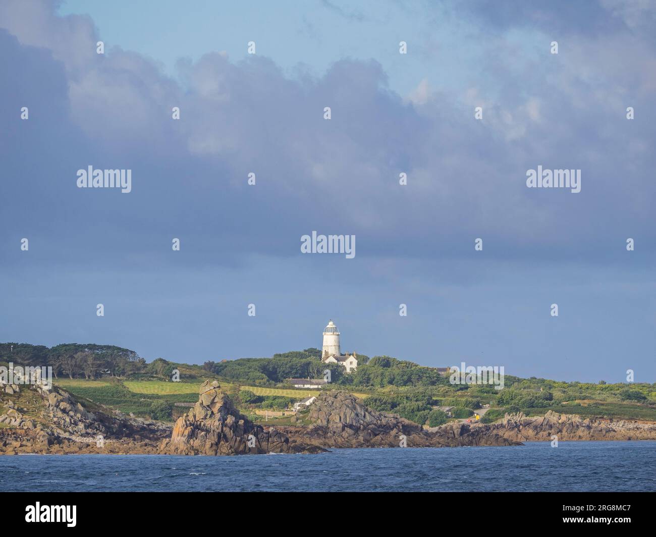 St Agnes Lighthouse, St Agnes, Isles of Scilly, Cornwall, England, UK ...