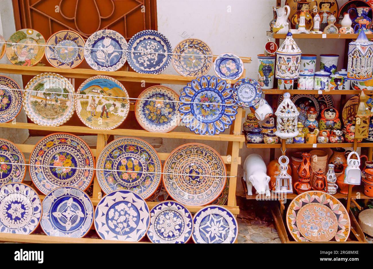 Portuguese traditional pottery algarve portugal hi-res stock ...
