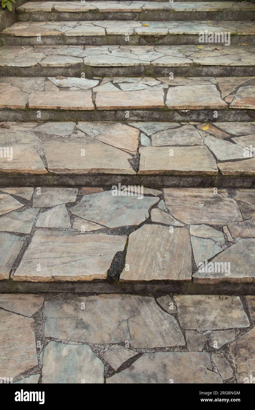 rustic stone stairs textured background Stock Photo - Alamy