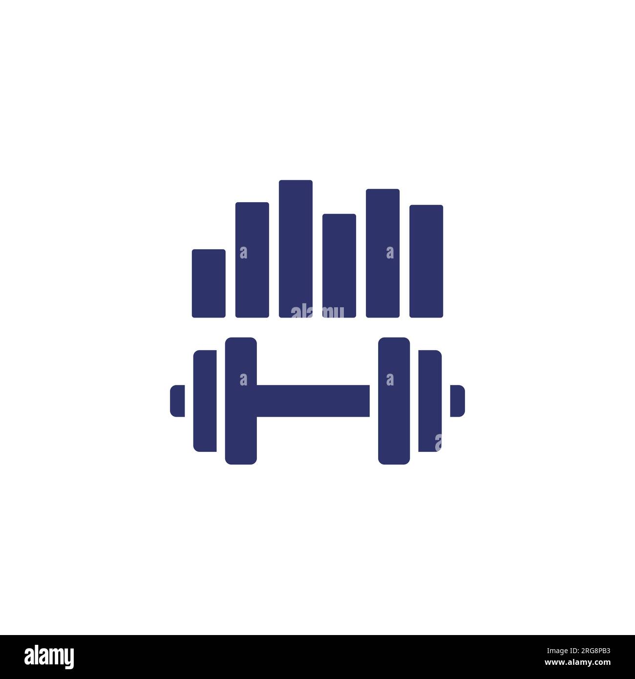 workout icon with a graph Stock Vector Image & Art - Alamy