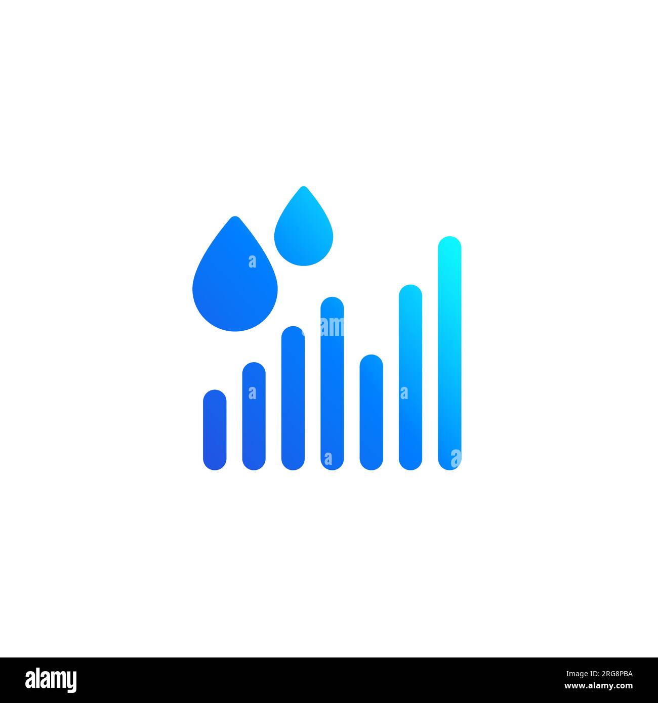 Rainfall graph icon on white Stock Vector Image & Art - Alamy