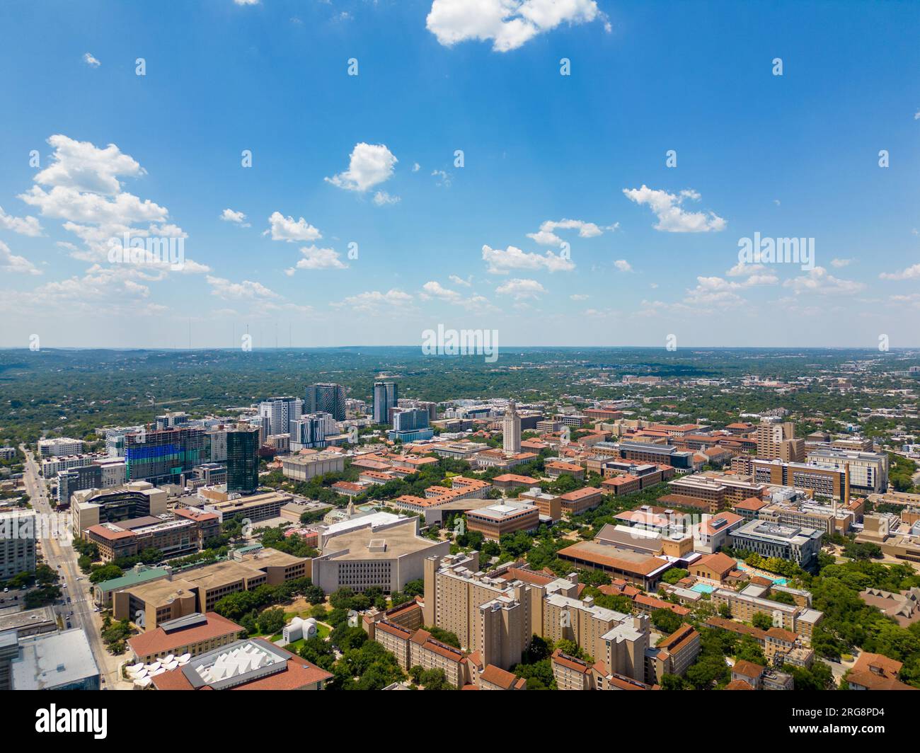 Aerial university of texas austin hi-res stock photography and images ...