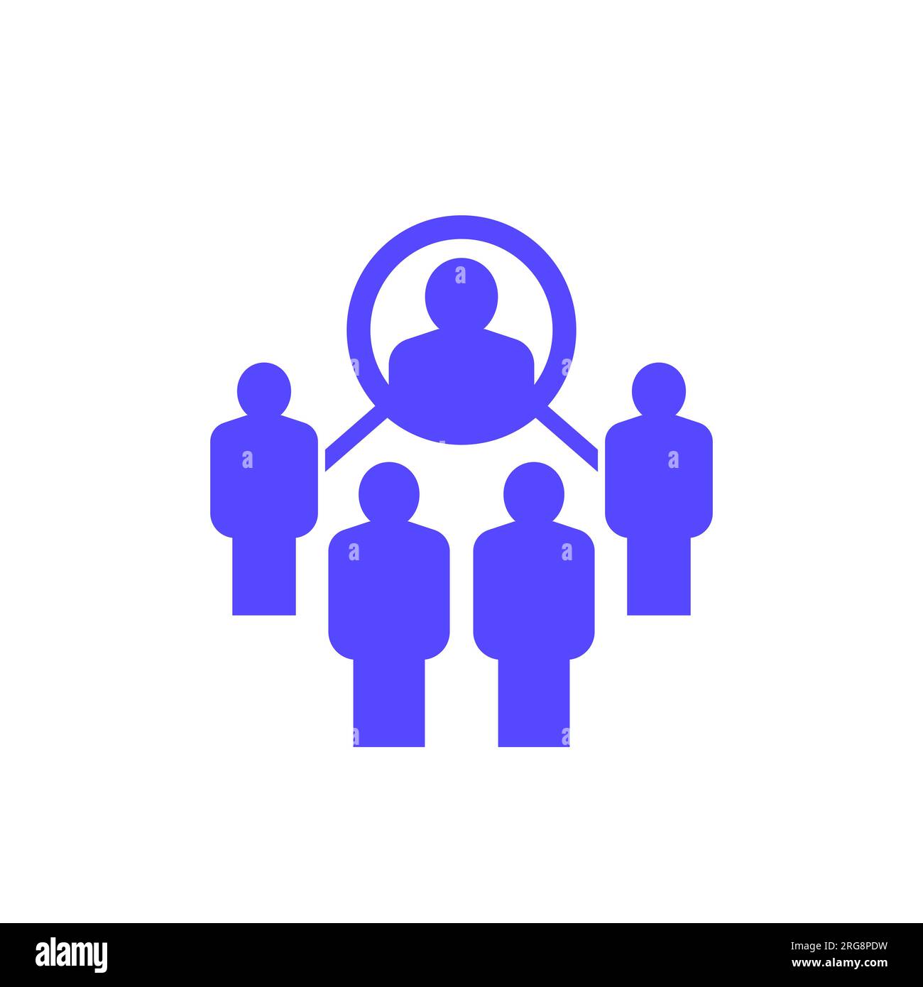 Coordinating people, coordinator icon, vector Stock Vector Image & Art ...