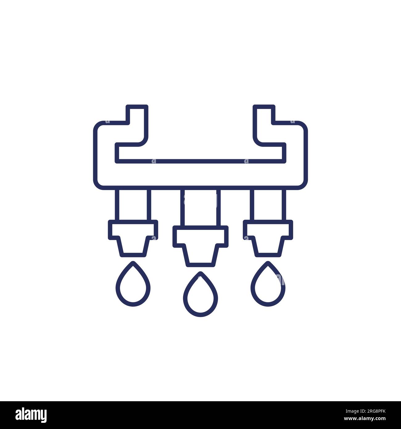 Smart drop irrigation icon Stock Vector Images - Alamy