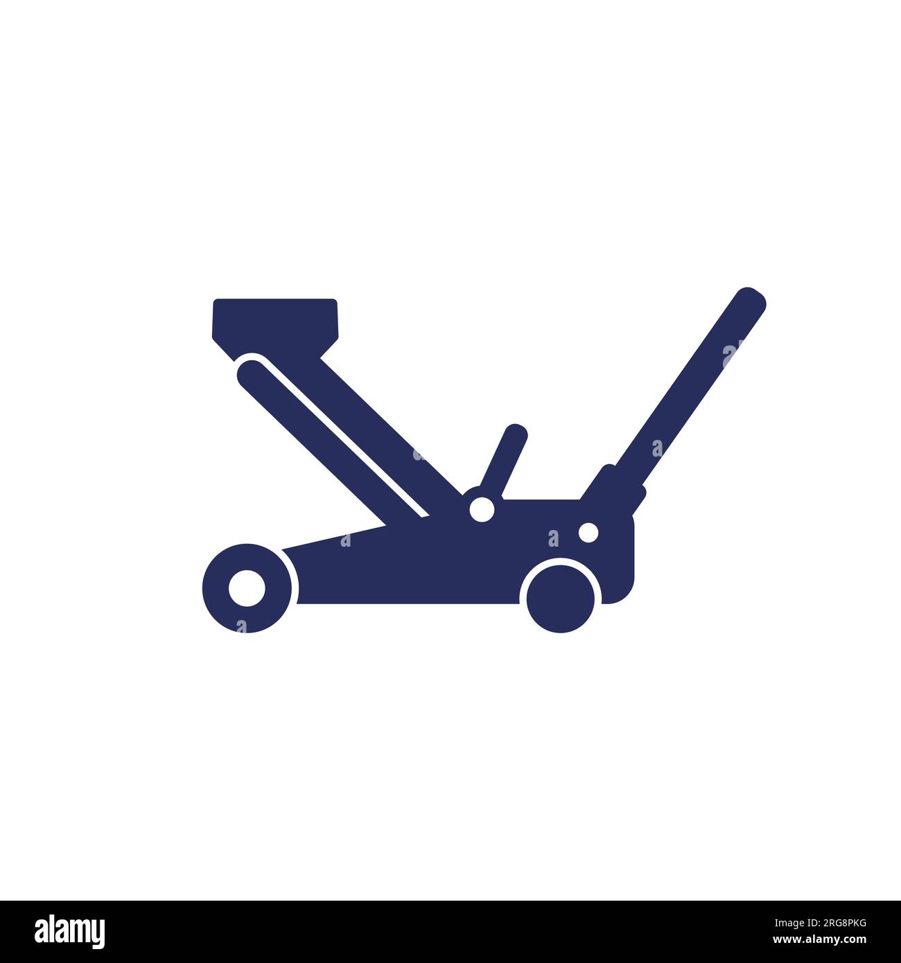 Garage jack isolated on Stock Vector Images - Alamy