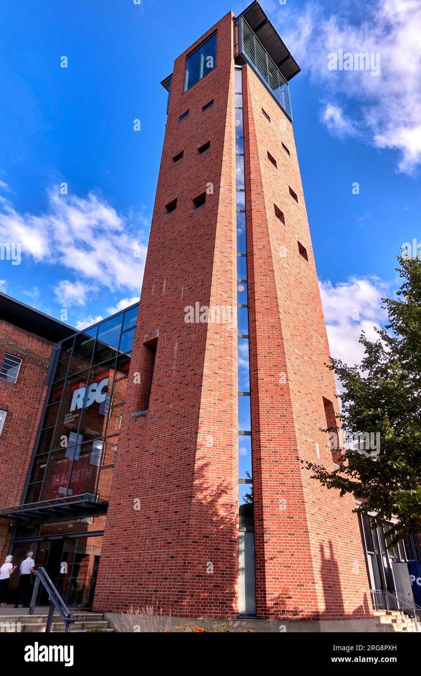 RSC theatre tower, Royal Shakespeare theatre, Stratford upon Avon ...