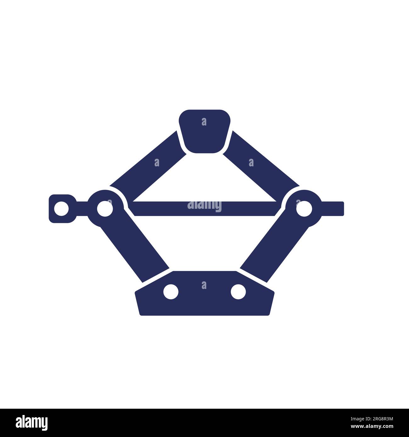 Car on hoist repair Stock Vector Images - Alamy