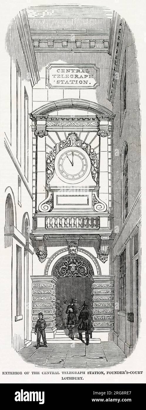 Exterior of the Central Electric Telegraph Station, founder's-court ...