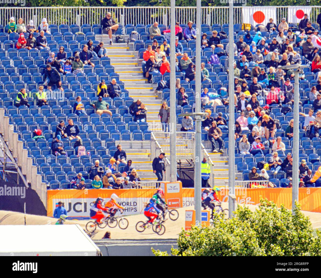 Glasgow, Scotland, UK. 8th August, 2023. UCI BMX site Knightswood ...