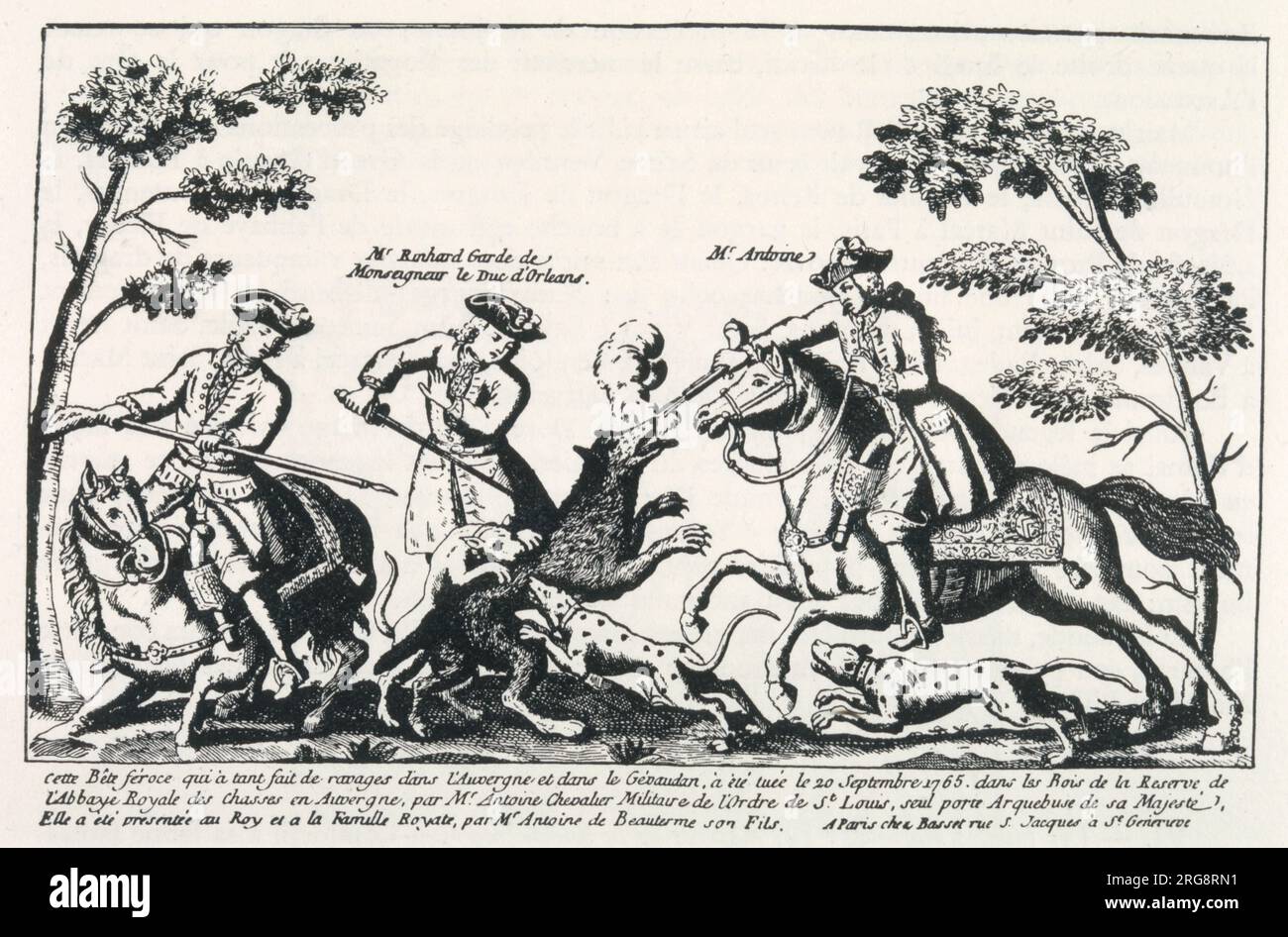 LA BETE DU GEVAUDAN The death of the beast Stock Photo - Alamy