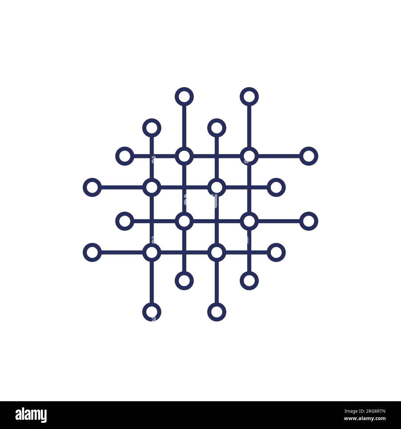 matrix line icon on white Stock Vector Image & Art - Alamy