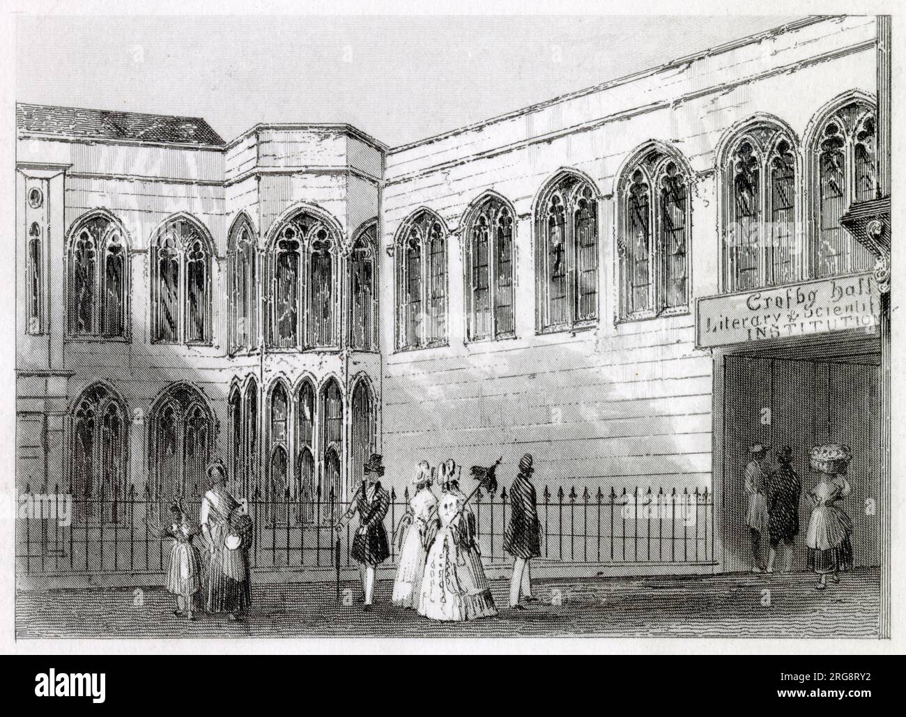 Exterior of Crosby Hall, Bishopsgate Stock Photo - Alamy