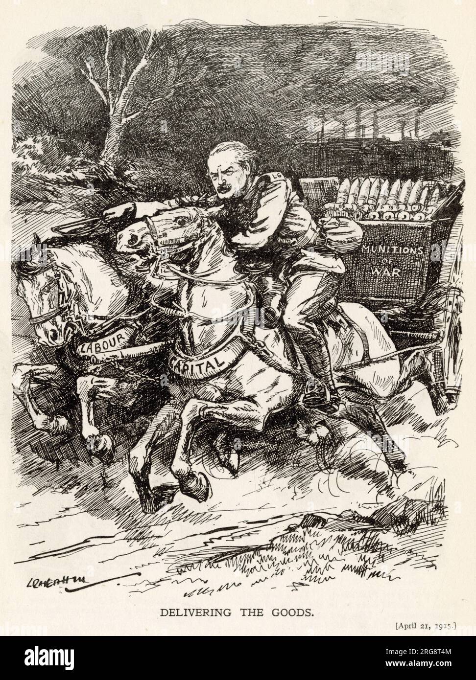 Cartoon, Delivering the Goods - British politician David Lloyd-George ...