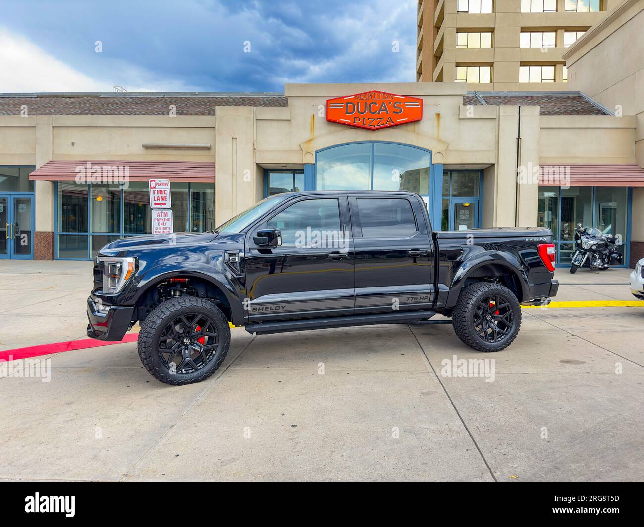 Colorado Springs, CO, USA - July 26, 2023: Photo of a black Ford Shelby ...