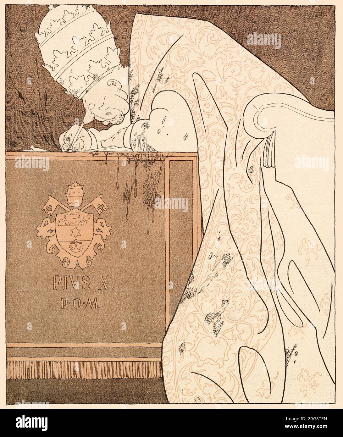 POPE PIUS X (Giuseppe Sarto) pope and saint writing Stock Photo - Alamy