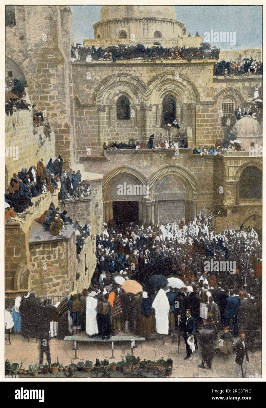 Ritual washing of feet at the church of the Holy Sepulchre, Jerusalem ...