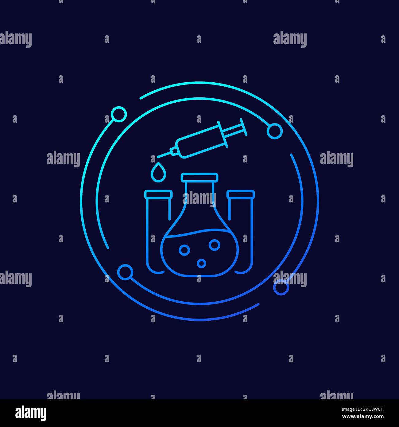 chemistry lab icon, linear design Stock Vector Image & Art - Alamy