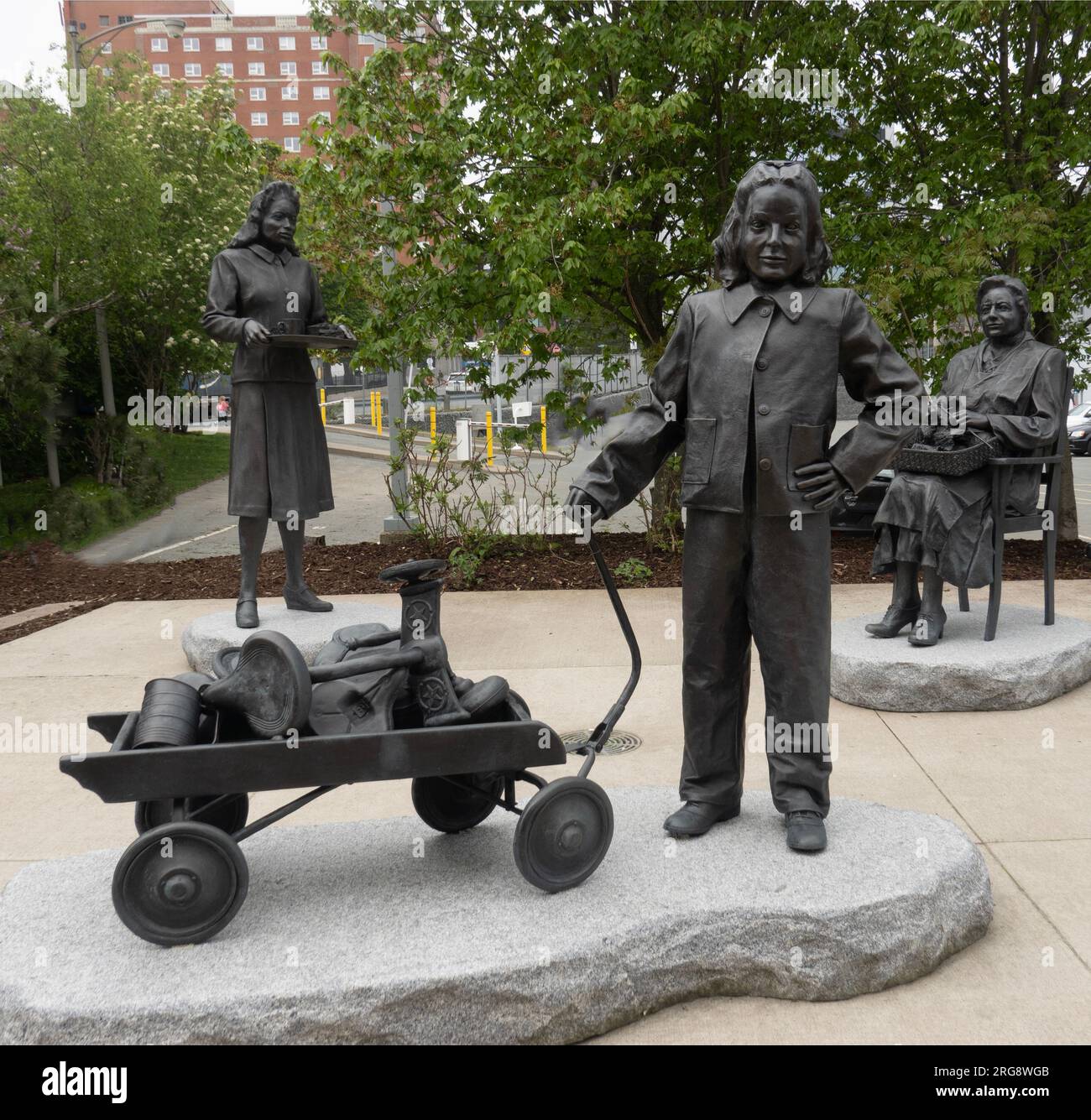 The volunteers sculpture downtown Halifax Nova Scotia Stock Photo - Alamy