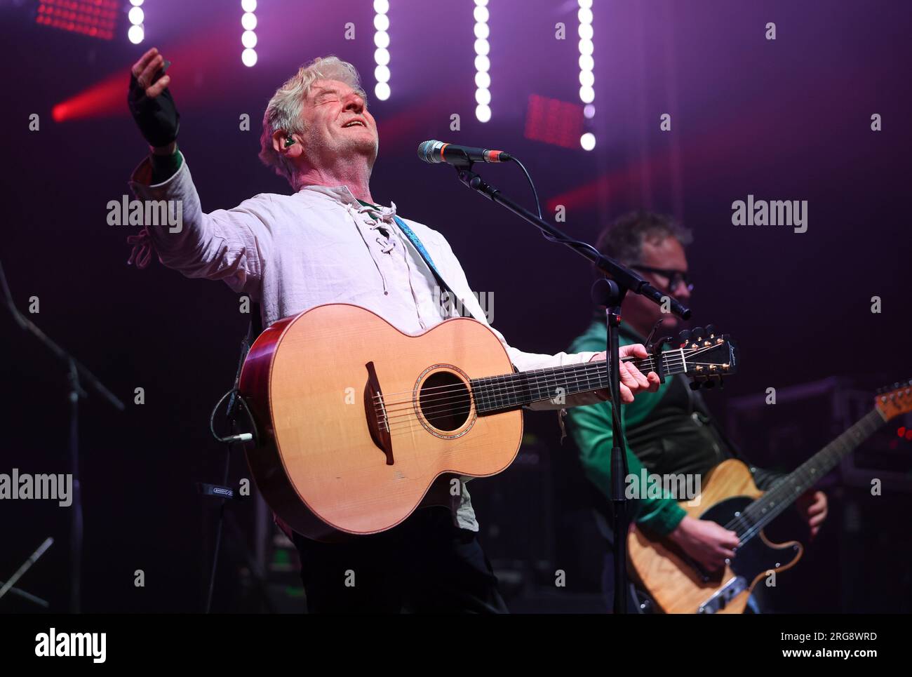 Davy Carton of the Saw Doctors during their performance at Wickham ...