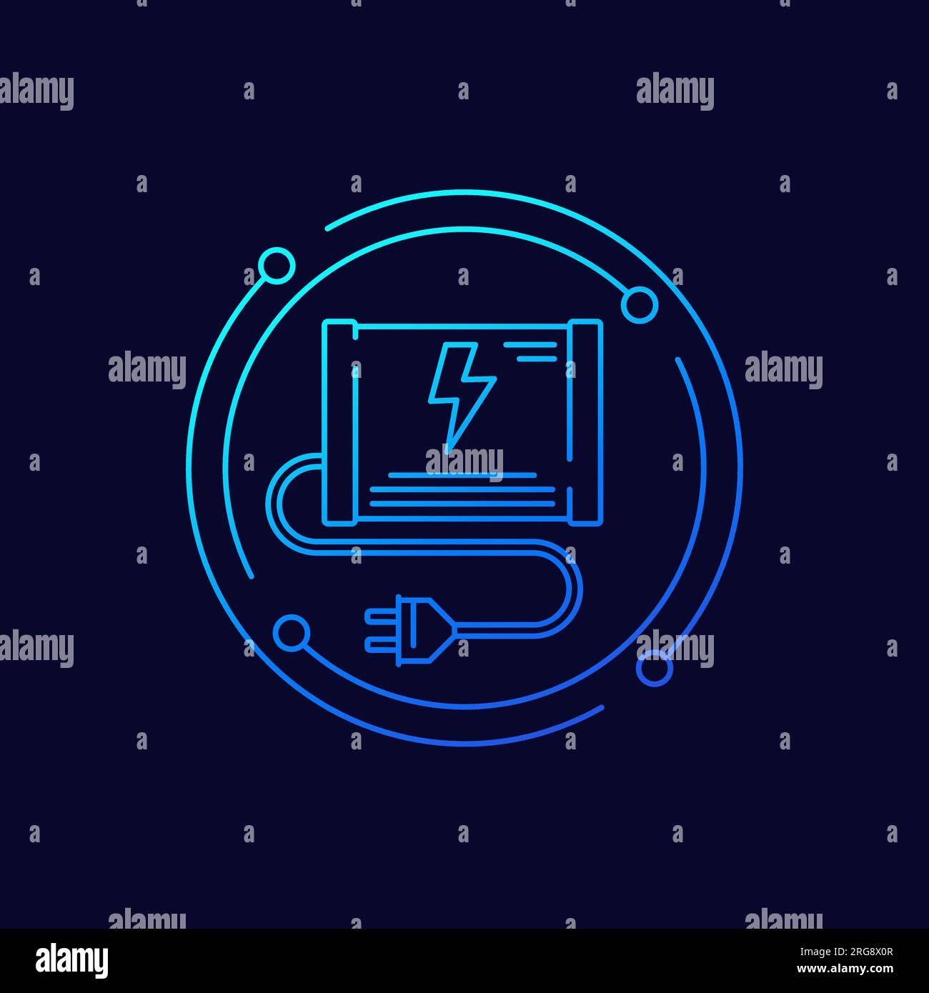 UPS icon, uninterruptible power supply line design Stock Vector Image ... UPS icon, uninterruptible power supply line design Stock Vector Image ...