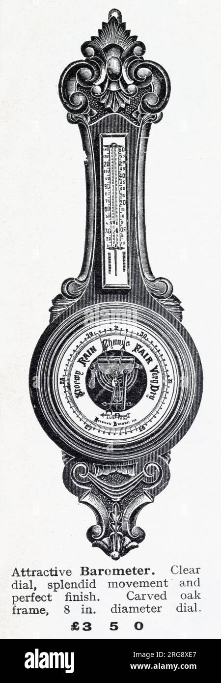 An aneroid barometer Stock Photo - Alamy