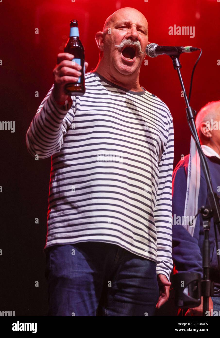 Jon Cleave from the band Fisherman’s Friends during their performance ...