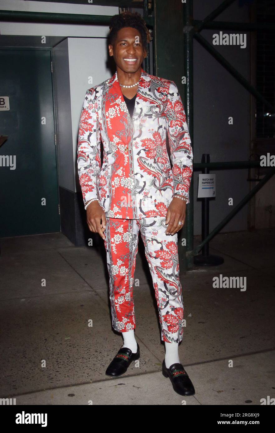 NEW YORK, NY AUGUST 7: Jon Batiste at Watch What Happens Live with Andy Cohen on August 07, 2023 ...