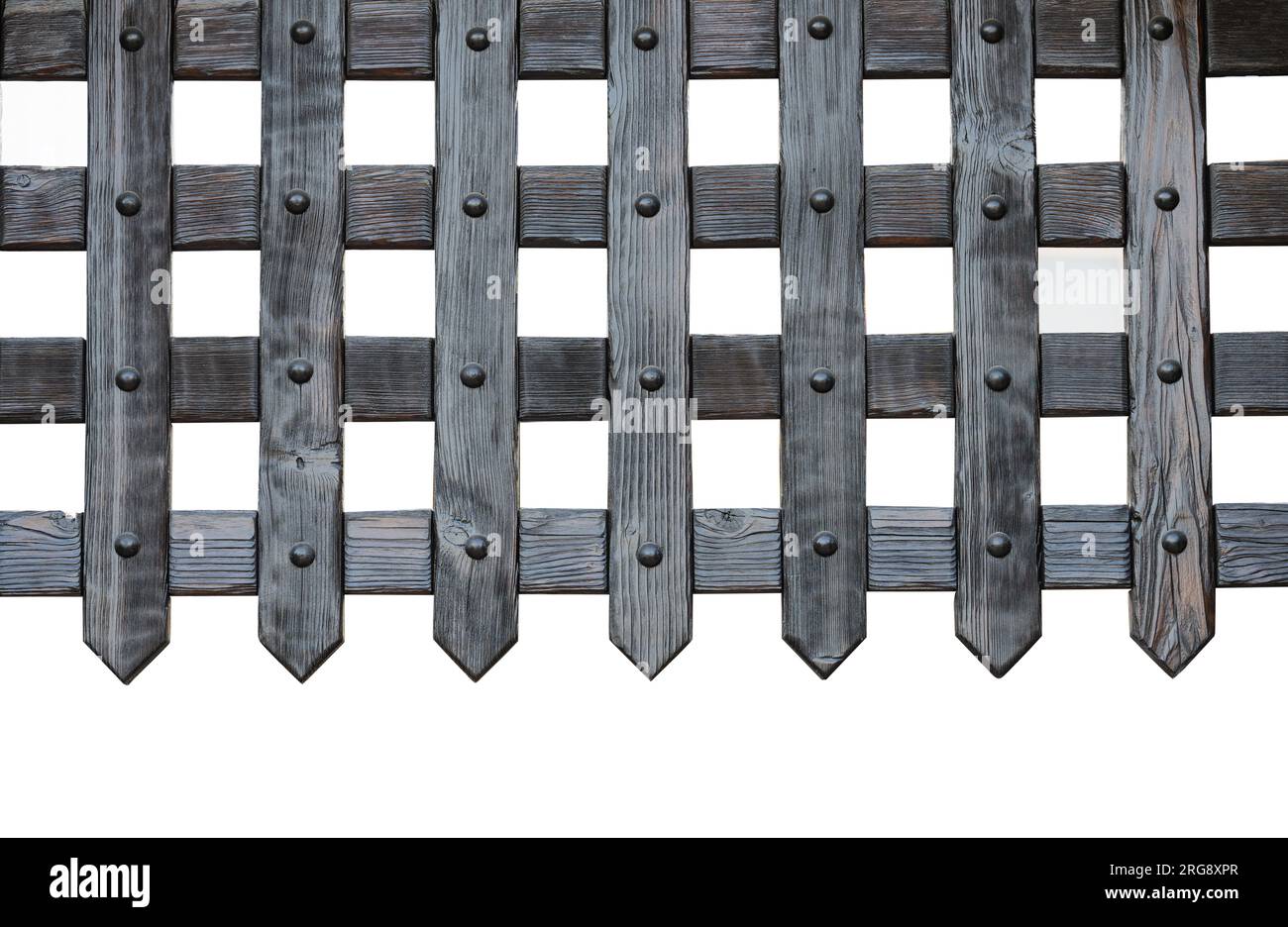 wooden old grating isolated on white background Stock Photo - Alamy
