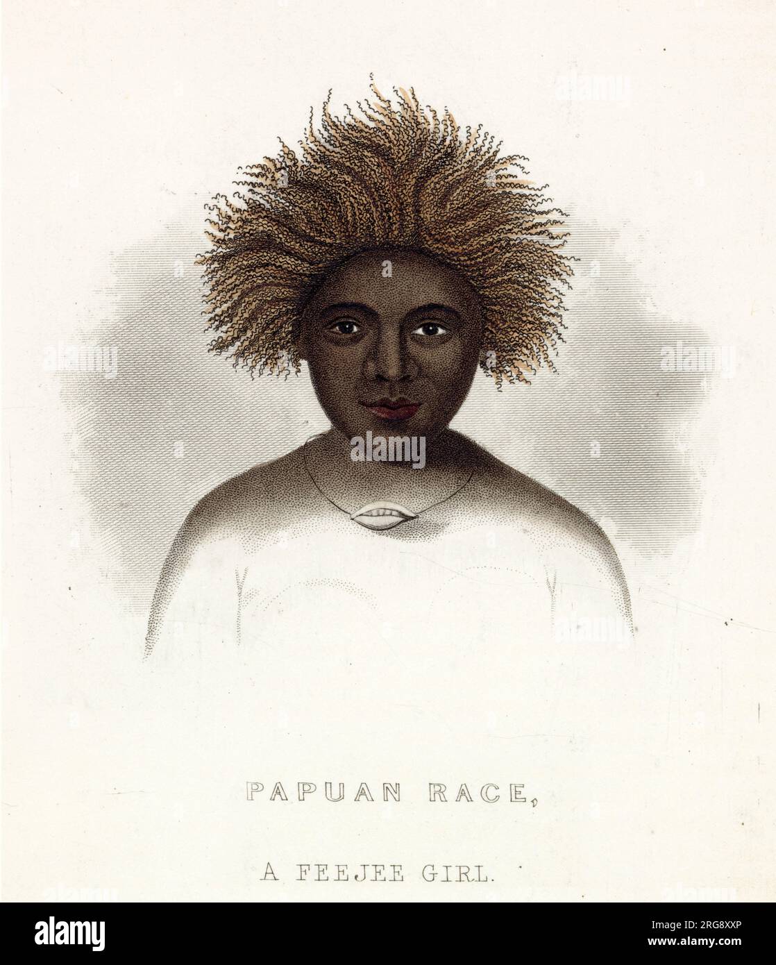 Fiji: a native girl Stock Photo - Alamy