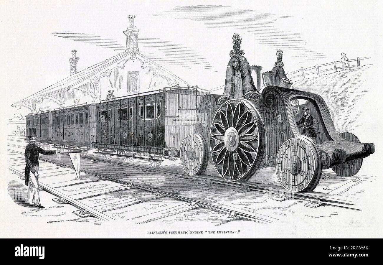 Reinagle's pneumatic engine, the 'Leviathan' Stock Photo - Alamy